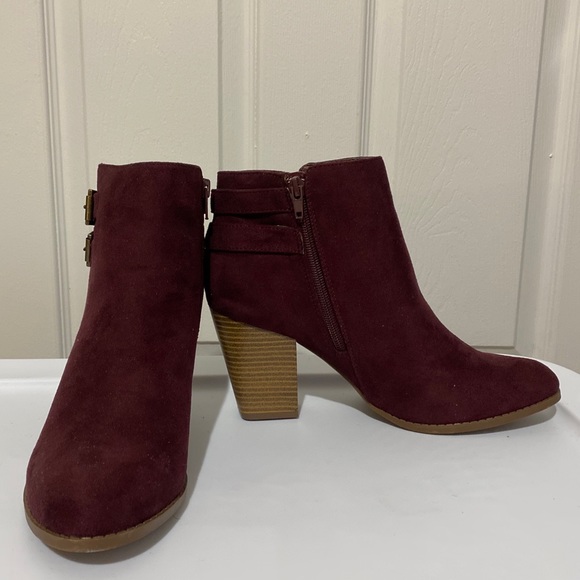 Charlotte Russe | Shoes | New Charlotte Russe Maroon Ankle Boots ...